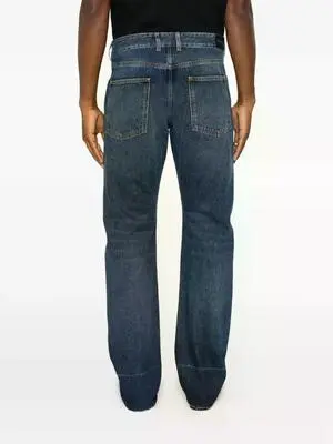 Givenchy Faded Wash Raw-cut Jeans