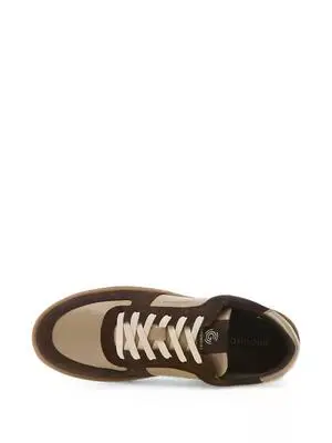 GROUNDIES Hamptons Panelled Leather Sneakers - Brown