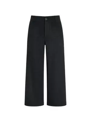 Dkny Patch-pocket Cropped Trousers - Black