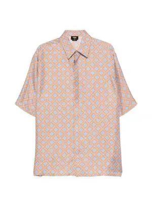 Fendi Geometric-print Short-sleeve Shirt
