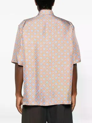 Fendi Geometric-print Short-sleeve Shirt