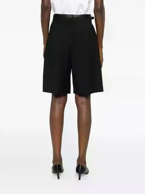 Max Mara Adorno Belted Pleated Shorts