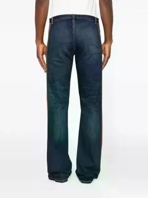 Gucci Indigo Web-stripe Jeans