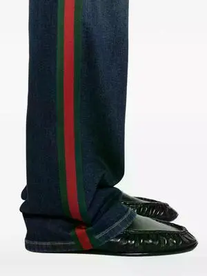 Gucci Indigo Web-stripe Jeans