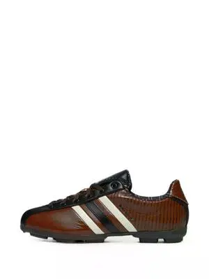 WALES BONNER The Field" Lizard-effect Sneakers - Brown