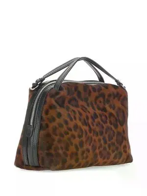 GIANNI CHIARINI Leopard-print Tote Bag - Brown