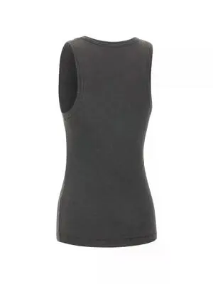 ENTIRE STUDIOS Round Neck Sleeveless Tank Top - Grey
