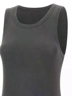 ENTIRE STUDIOS Round Neck Sleeveless Tank Top - Grey