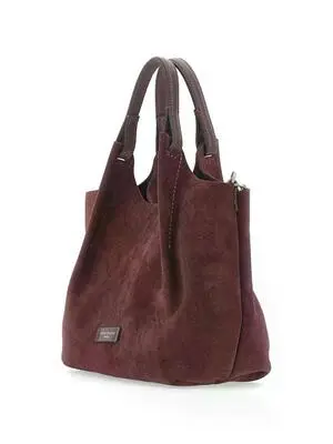 GIANNI CHIARINI Suede Tote Bag - Red
