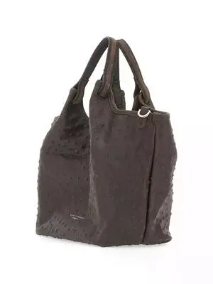 GIANNI CHIARINI Medium Tote Bag With Ostrich Effect