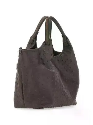 GIANNI CHIARINI Medium Tote Bag With Ostrich Effect