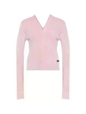 Alexander Wang Logo Patch Button-up Cardigan