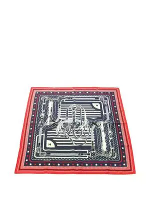 Hermès 2010s Disco Coaching Scarf - Blue