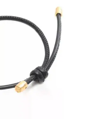 Saint Laurent Cassandra Leather Bracelet With -tone Hardware