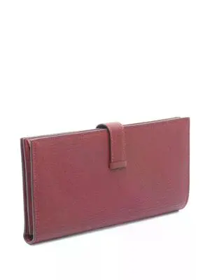 Hermès 2022 Bearn Soufflé Bi-fold Wallet - Red