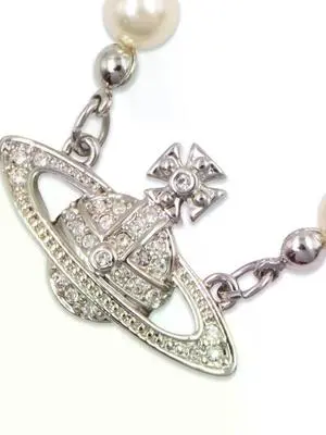 VIVIENNE WESTWOOD Tone Faux Pearl Orb Pendant Necklace