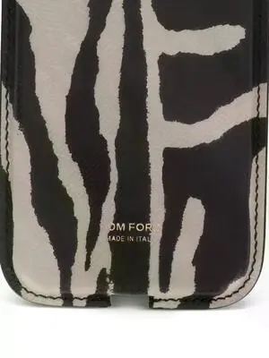 TOM FORD Zebra-print Detachable-strap Phone Case
