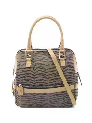Fendi Zebra Canvas Tote Bag