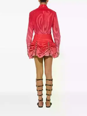 Emilio Pucci Marmo Gradient-print Ramie Balloon Skirt