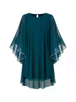 Frank Lyman Cape Sleeve Mini Dress - Blue