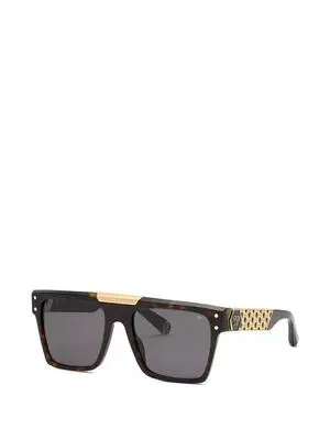 Philipp Plein Square Frame Sunglasses - Brown