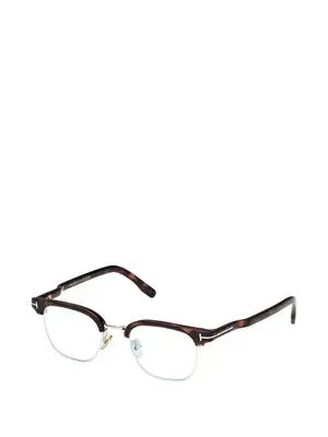 TOM FORD Square Frame Eyeglasses - Brown