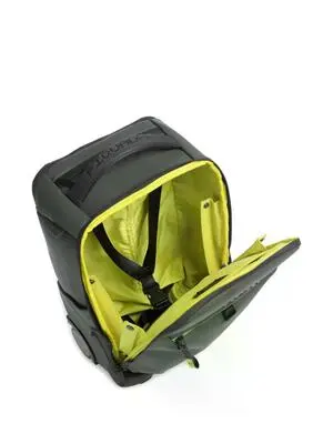PIQUADRO Water-resistant Wheeled Backpack - Green