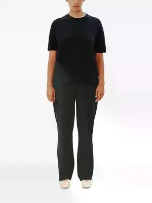 Another Tomorrow Seamed Cotton T-shirt