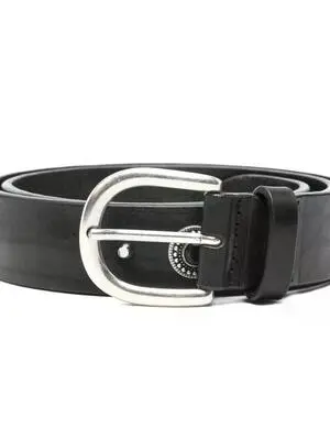 DA.D Studded Leather Buckle Belt