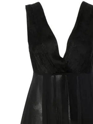ANTONIO MARRAS VINTAGE 2020s Floral-jacquard Draped Dress