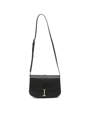 TOM FORD T-clasp Grained Leather Shoulder Bag - Black