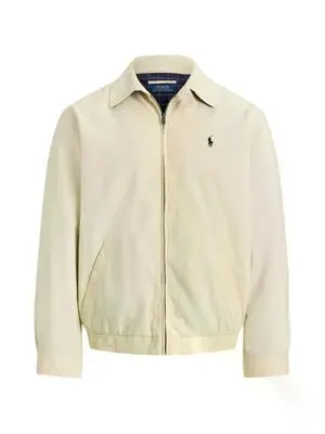 Polo Ralph Lauren Embroidered Logo Zip-up Lightweight Jacket - Neutrals
