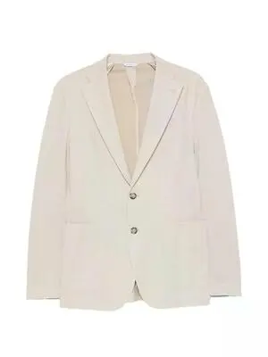 MANUEL RITZ Single-breasted Notch-lapel Blazer - Neutrals