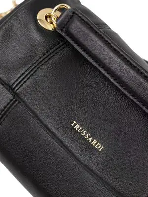 TRUSSARDI Logo Stamp Chain-link Shoulder Bag