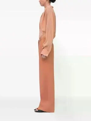 Another Tomorrow Straight-leg Viscose Trousers