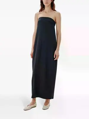 Another Tomorrow Cocoon Halterneck Maxi Dress - Black