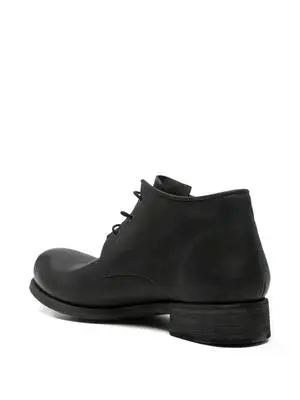 MA+ Upturned-toe Leather Biker Boots