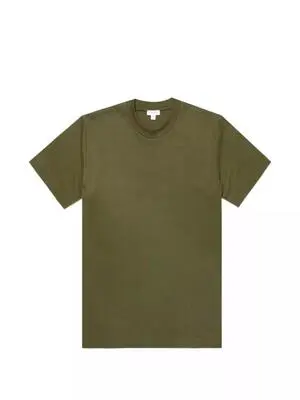 Sunspel Crew-neck Short-sleeve T-shirt - Green