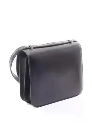 Hermès Box Calf Leather Constance Mini Bag - Black