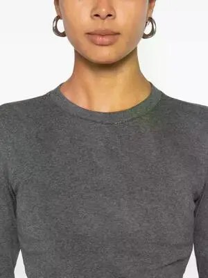 Brunello Cucinelli Monili Trim Long Sleeve T-shirt