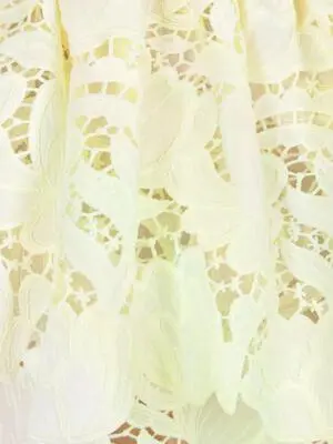 SELF-PORTRAIT Peplum Lace Maxi Dress