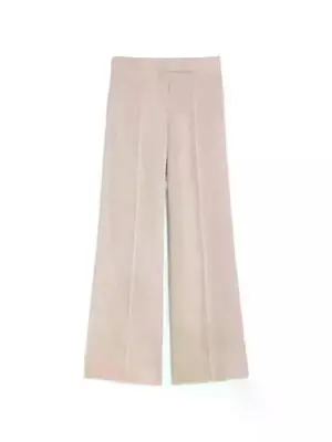 Max Mara Pressed-crease Wide-leg Trousers - Neutrals