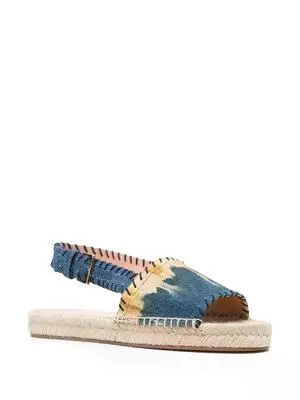Alberta Ferretti Open-toe Denim Espadrilles