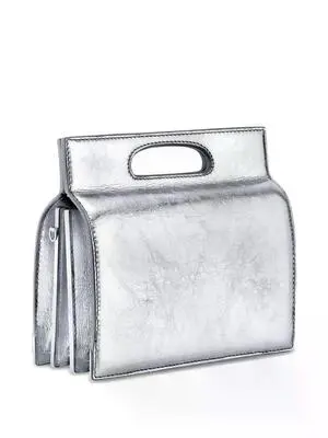 Tyler Ellis Tall Stella Accordion-gusset Leather Tote Bag - Silver