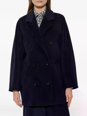 Max Mara Double-breasted Coat - Blue