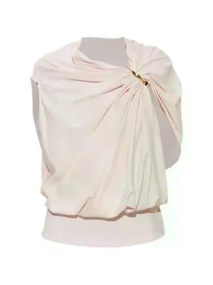 Sportmax Lacuna Draped Top - Pink