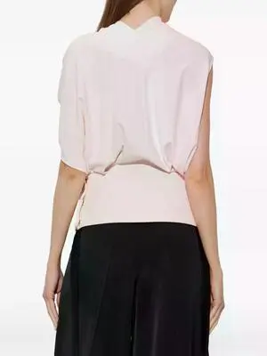 Sportmax Lacuna Draped Top - Pink