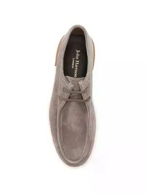 JOHN HARRISON Lace-up Suede Loafers