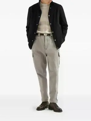 Brunello Cucinelli Lightweight Cashmere Flannel Shirt Jacket