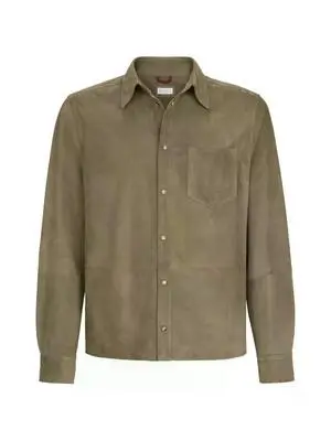 Brunello Cucinelli Suede Overshirt - Green